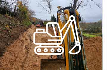 Šlaitų formavimas - Žemės kasimo darbai ir krovinių pervežimas ...